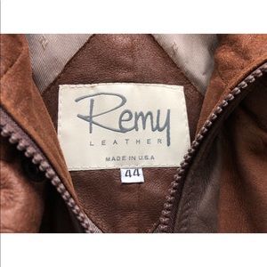 Remy Leather | Jackets & Coats | Remy Double Collar Leather Jacket Mens ...